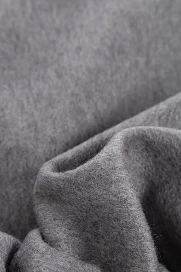 Max Mara Fringed Cashmere Scarf - Gray