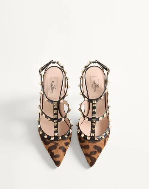 Valentino Garavani Rockstud Leopard Print Pumps - Multicolor
