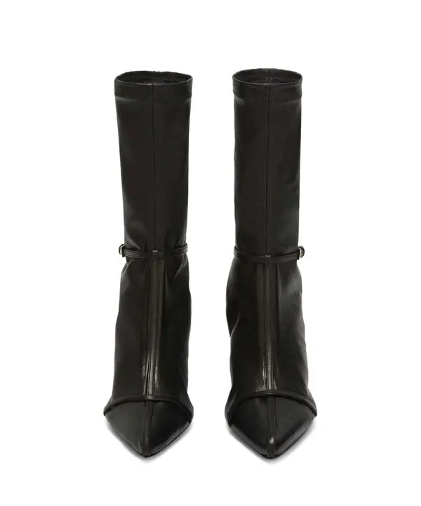 JIL SANDER High-heeled Pointed Toe Sock Boots