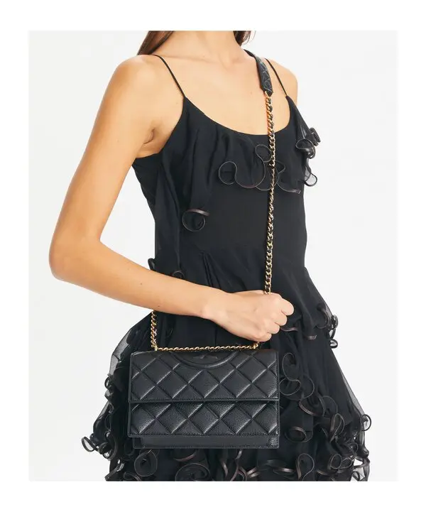 Tory Burch Fleming Convertible Shoulder Bag - Black