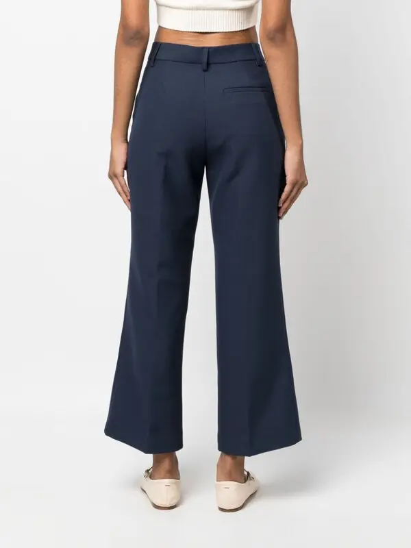Closed Wide-leg Cropped Trousers