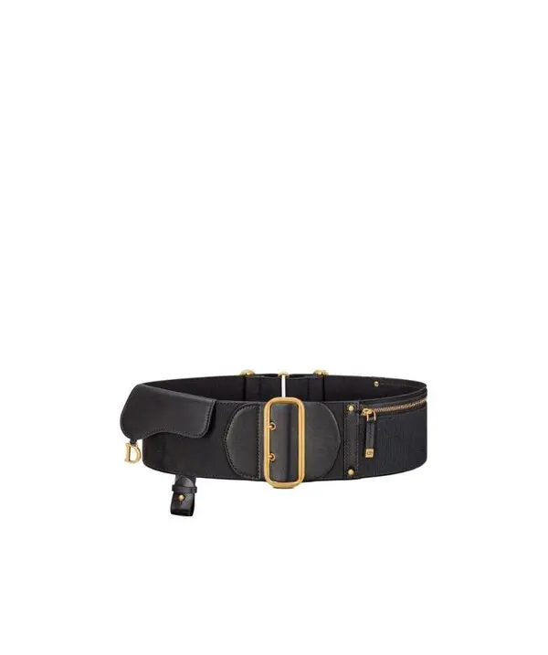 Dior Saddle Belt - Black