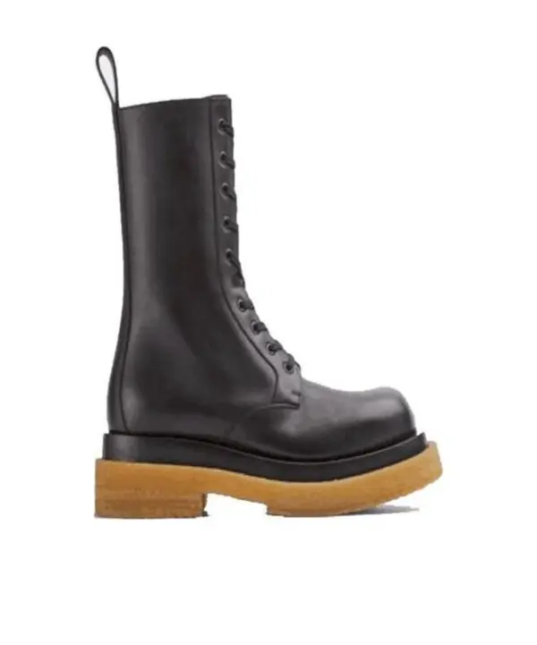 Bottega Veneta Lace Up Boots - Black