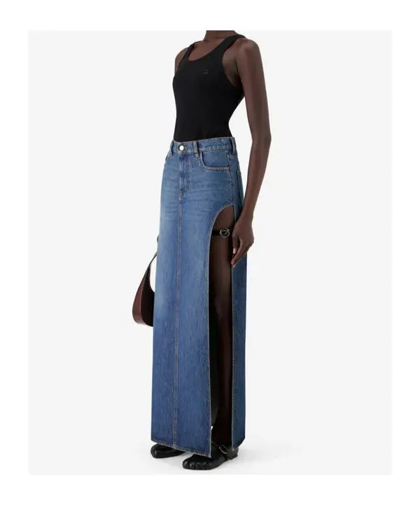 Coperni Belted Side-split Maxi Skirt