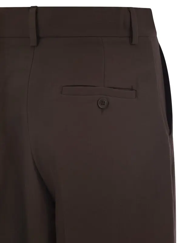 Max Mara Technical Cotton Palazzo Trousers