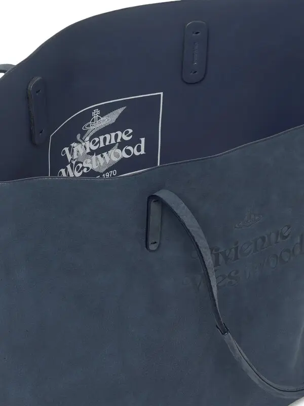 VIVIENNE WESTWOOD Logo Embossed Shopping Bag