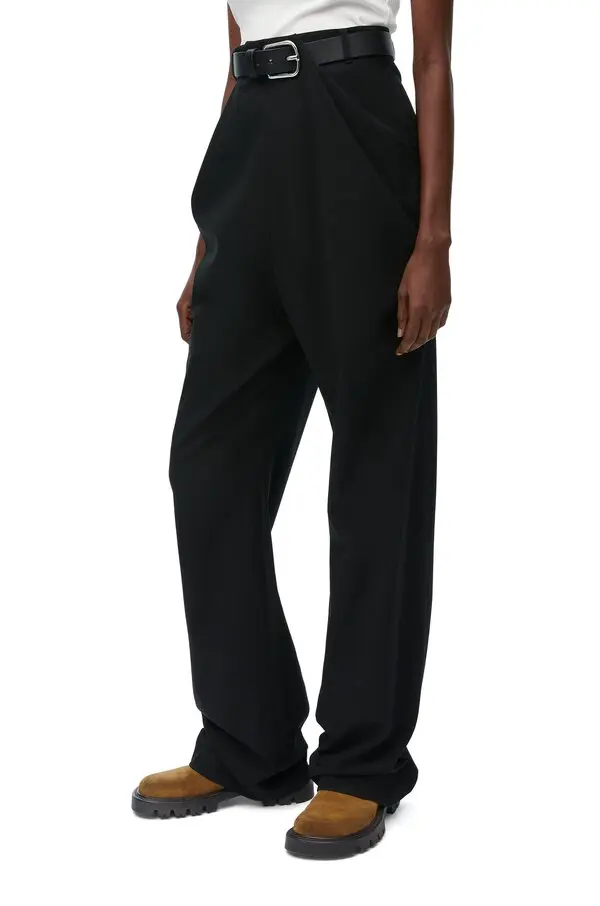 Loewe Draped Cotton Trousers