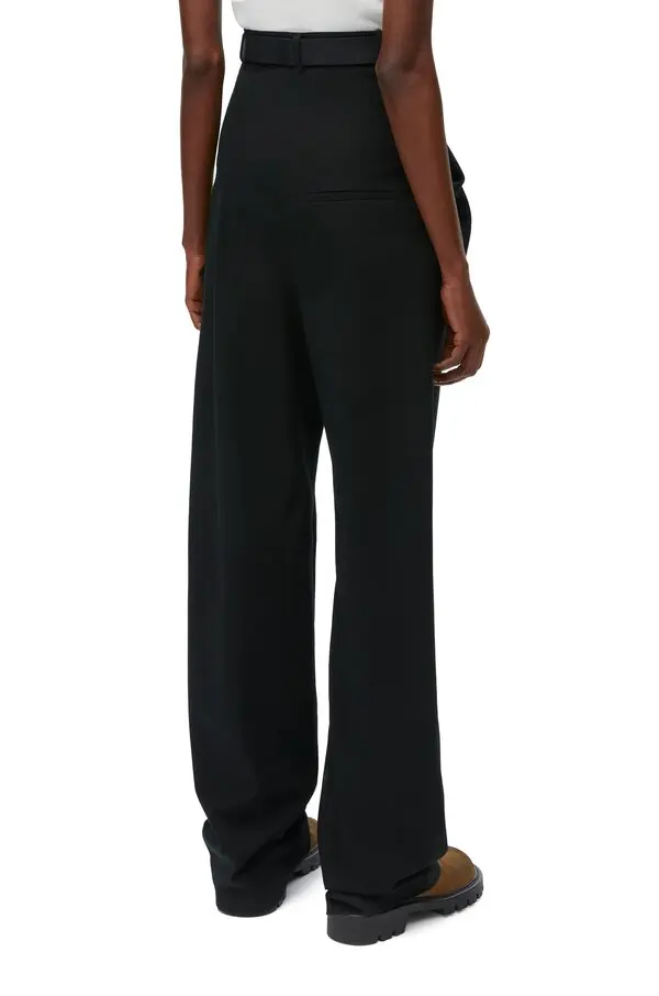 Loewe Draped Cotton Trousers