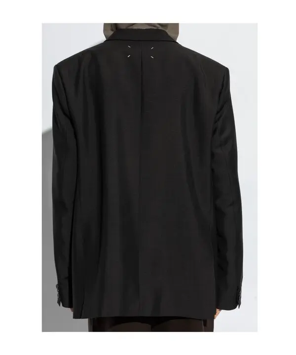 MAISON MARGIELA Buttoned Open Blazer - Black