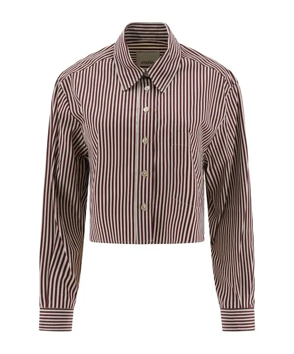 Isabel Marant Étoile Fleora Striped Shirt - Brown