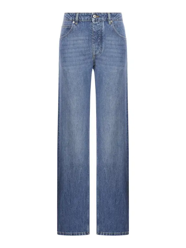 Bottega Veneta Mid-rise Boyfriend Leg Jeans - Blue