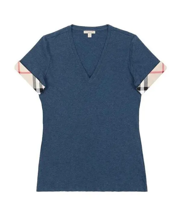 Burberry V-neck T-shirt - Blue