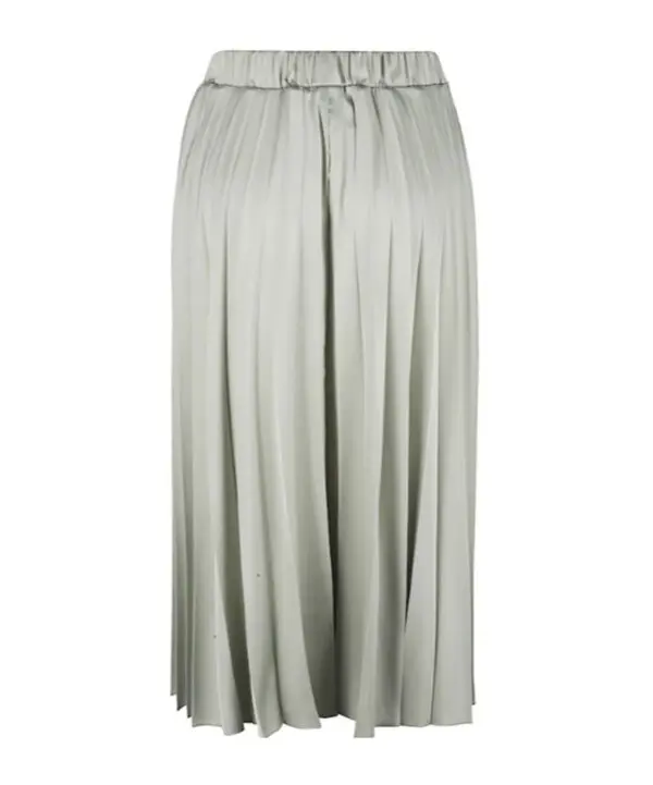 D.exterior Pleated Midi Skirt
