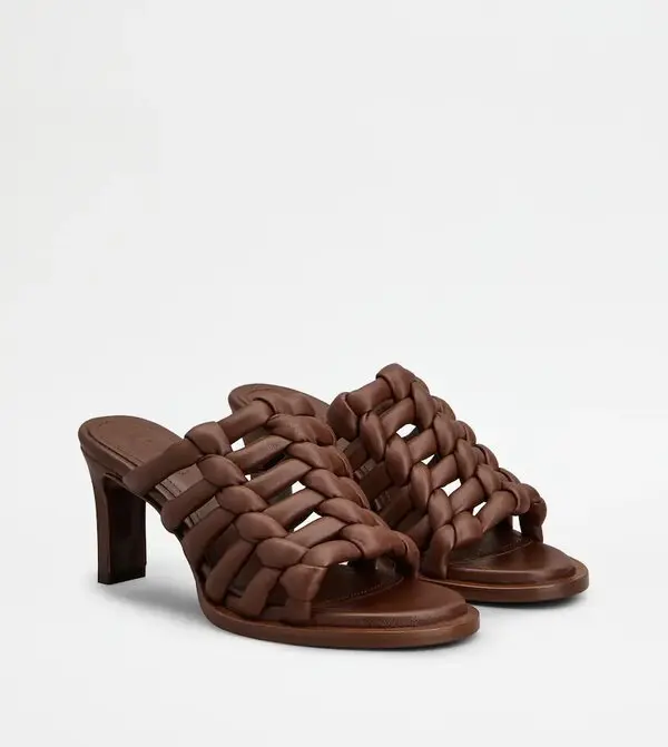 TOD'S Woven High Heel Mules