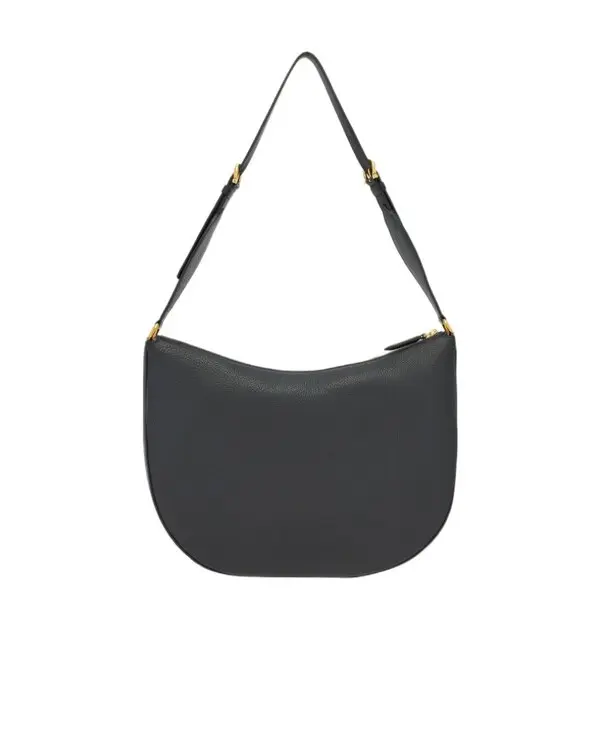FERRAGAMO Maxi Gancio Shoulder Bag - Black
