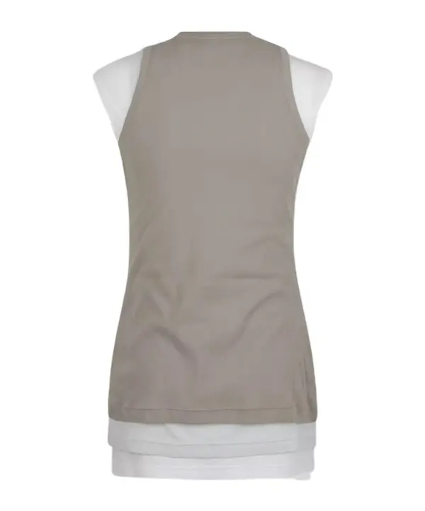 JIL SANDER Layered Crewneck Tank Top - White Multi