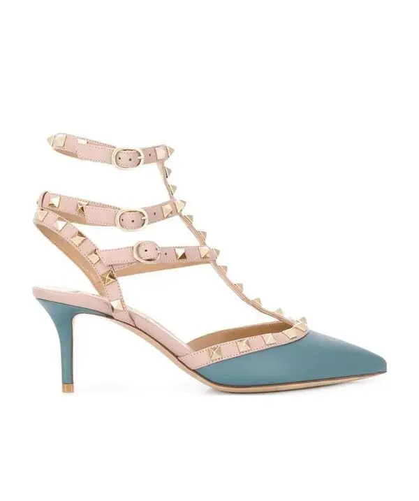 Valentino Garavani Rivet Cage High Heel Sandals - Multicolor