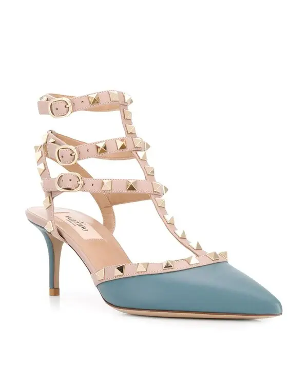 Valentino Garavani Rivet Cage High Heel Sandals - Multicolor