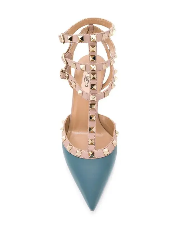 Valentino Garavani Rivet Cage High Heel Sandals - Multicolor