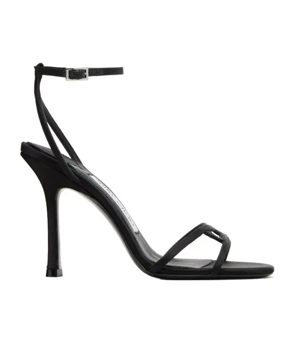 JIMMY CHOO Leo 100 High-heeled Sandals - Black