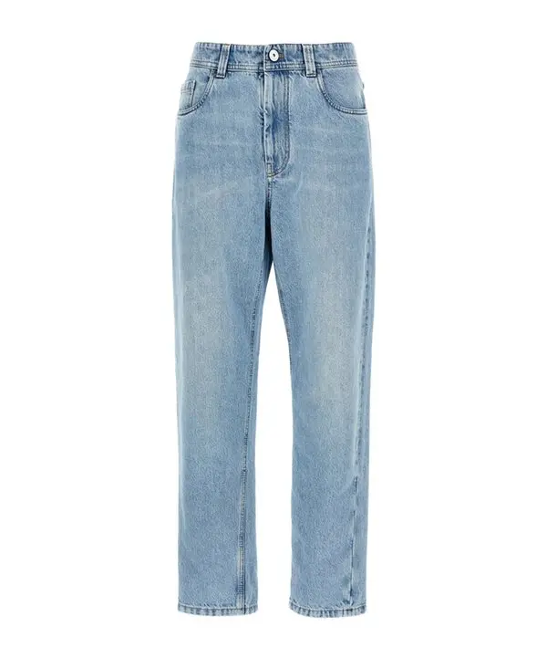 Brunello Cucinelli Belt Loop Jeans - Blue