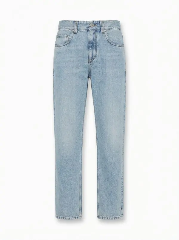 Brunello Cucinelli Belt Loop Jeans - Gray