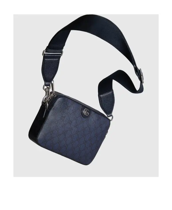 Gucci Ophidia Gg Zipped Shoulder Bag - Black