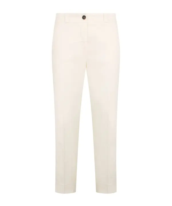 Peserico Slim Tailored Pants - White