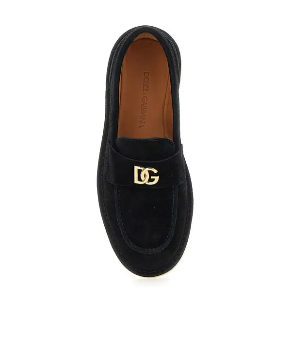 Dolce & Gabbana Logo Plaque Moccasins