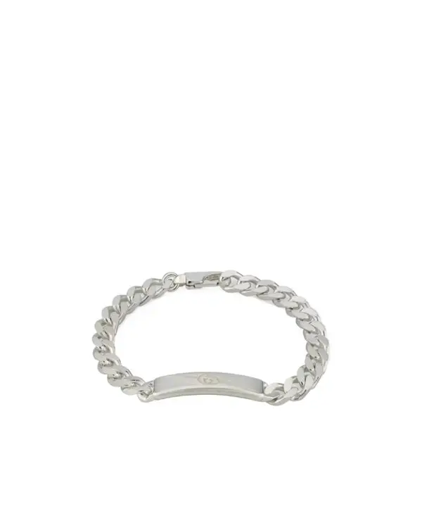 Gucci Diagonal Interlocking G Bracelet - Gray