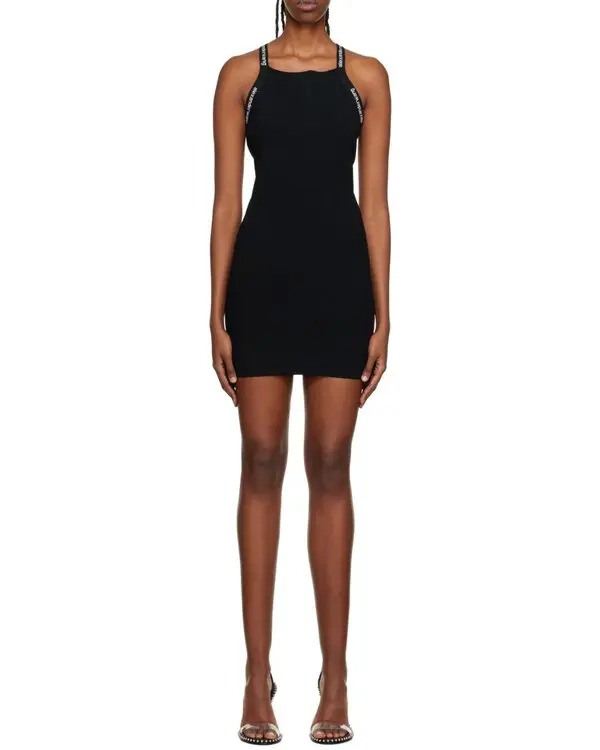 Alexander Wang Logo Jacquard Mini Dress
