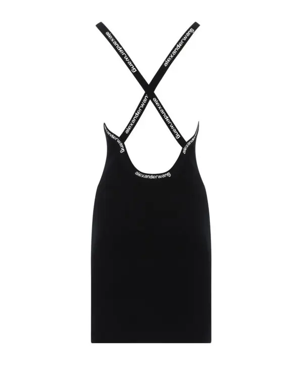 Alexander Wang Logo Jacquard Mini Dress