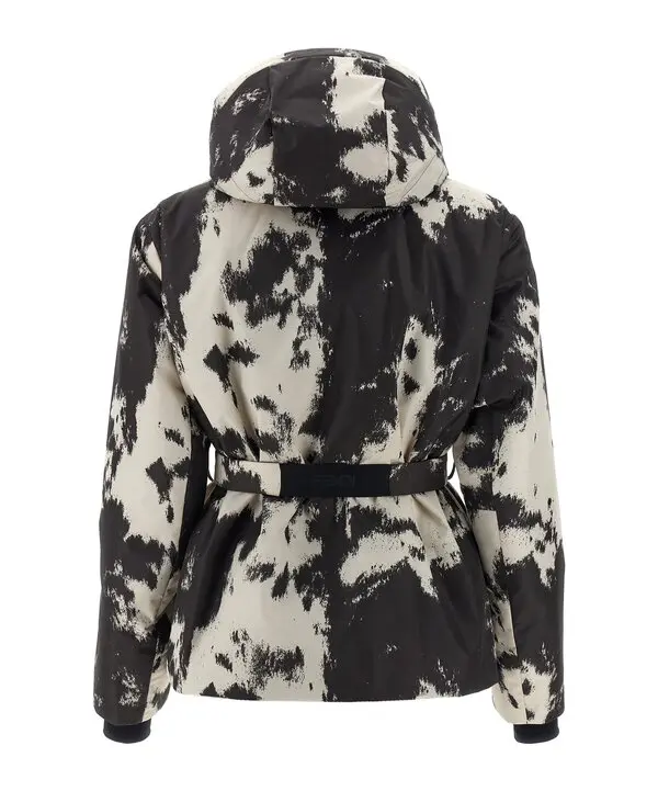 Fendi Belted Hooded Ski Jacket - Black