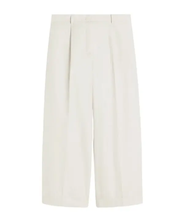 Max Mara Tailored Pleated Casual Pants - Ice