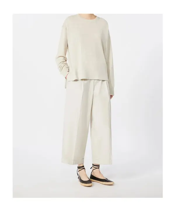Max Mara Tailored Pleated Casual Pants - Ice