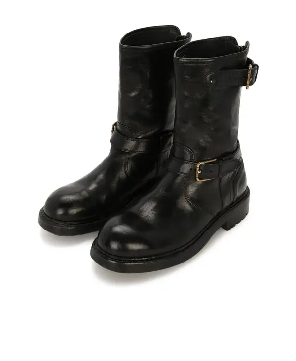 Dolce & Gabbana Bernini Buckled Biker Boots