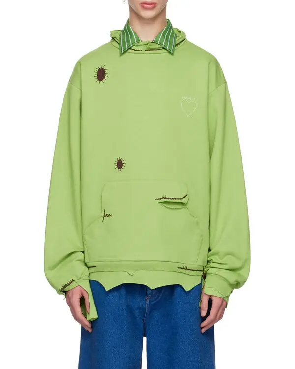 Marni Long-sleeved Distressed Sweatshirt