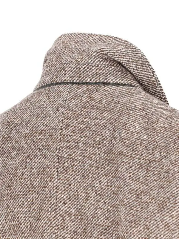 Brunello Cucinelli Double-breasted Textured Blazer