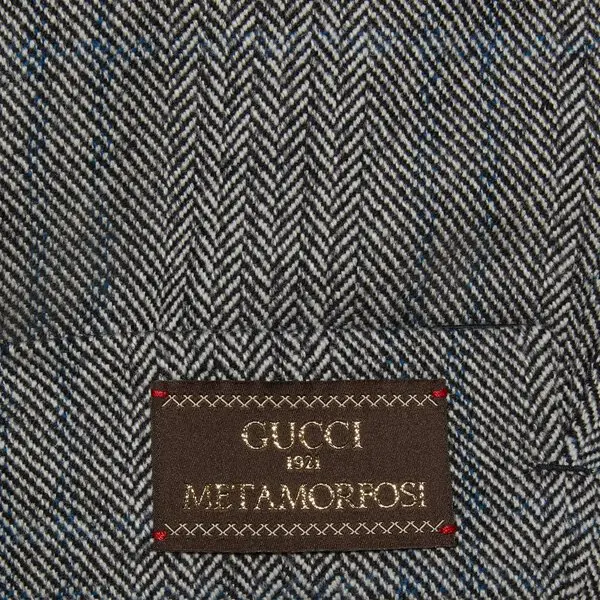Gucci Single Breasted Houndstooth Checked Coat