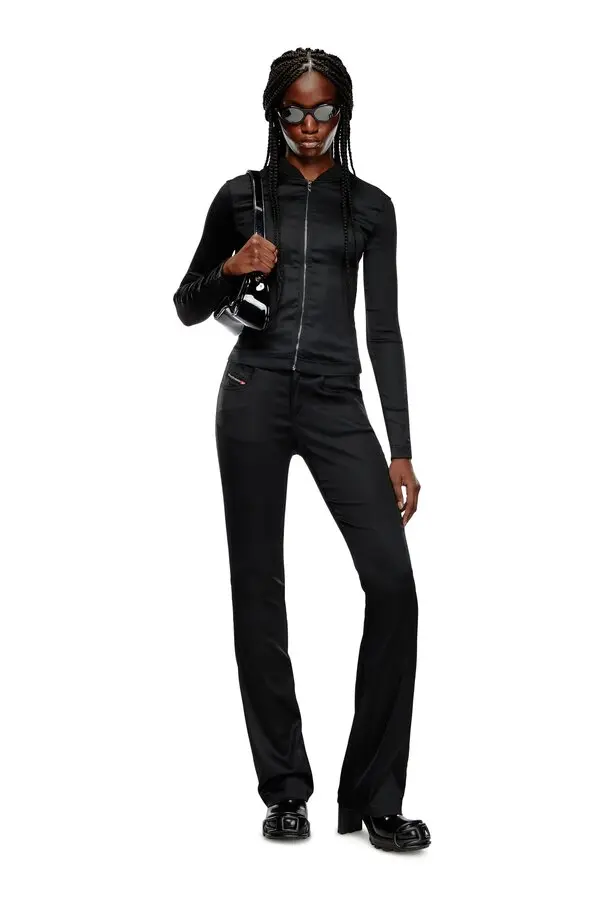 DIESEL® G-oper Rib-knit Stretch Satin Jacket
