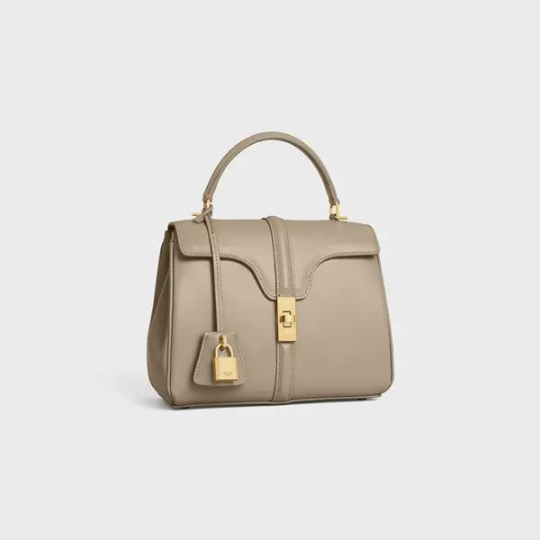 Celine Small 16 Bag In Satinated Calfskin - Nude