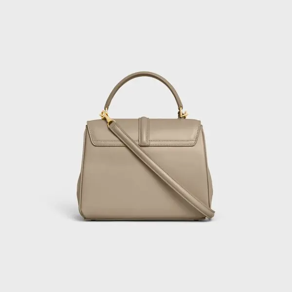 Celine Small 16 Bag In Satinated Calfskin - Nude