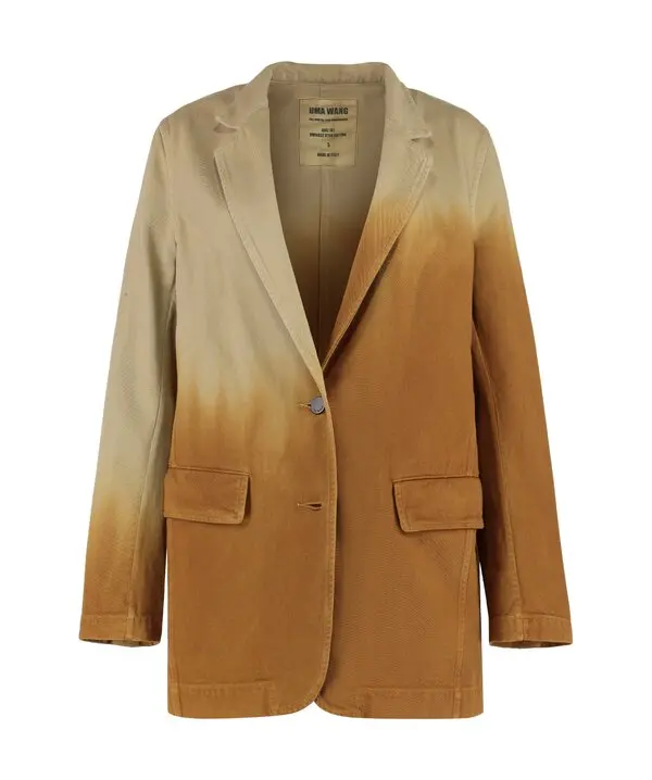 UMA WANG Single-breasted Suit Jacket With Gradient Effect