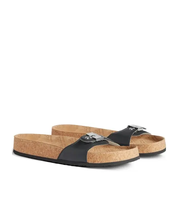 Balenciaga X Scholl Flat Sandals With Buckle Detail