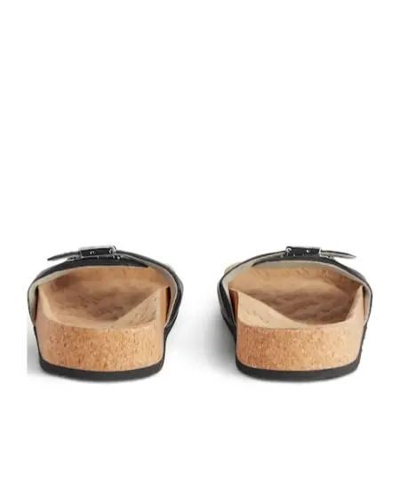 Balenciaga X Scholl Flat Sandals With Buckle Detail