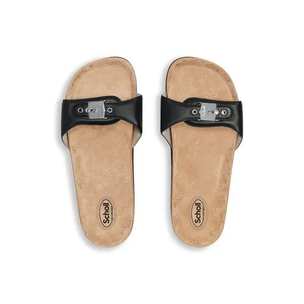 Balenciaga X Scholl Flat Sandals With Buckle Detail