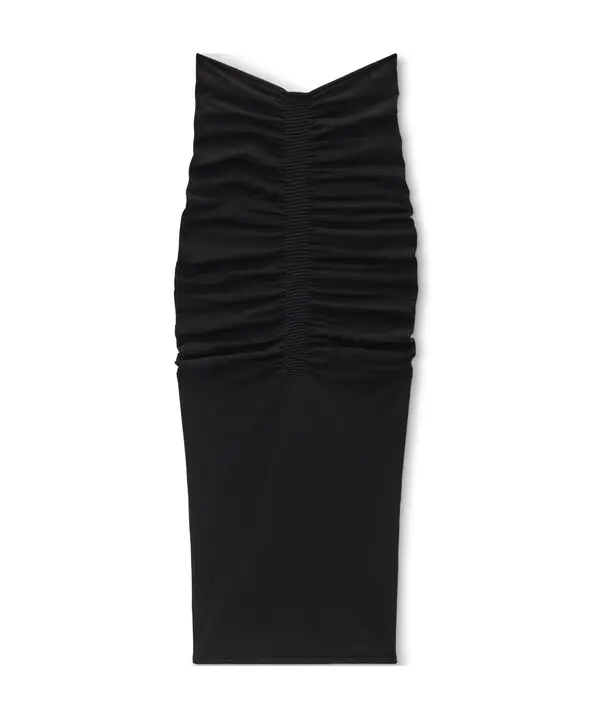 Alexander Wang Ruched Maxi Skirt - Black