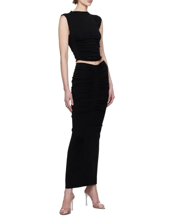 Alexander Wang Ruched Maxi Skirt