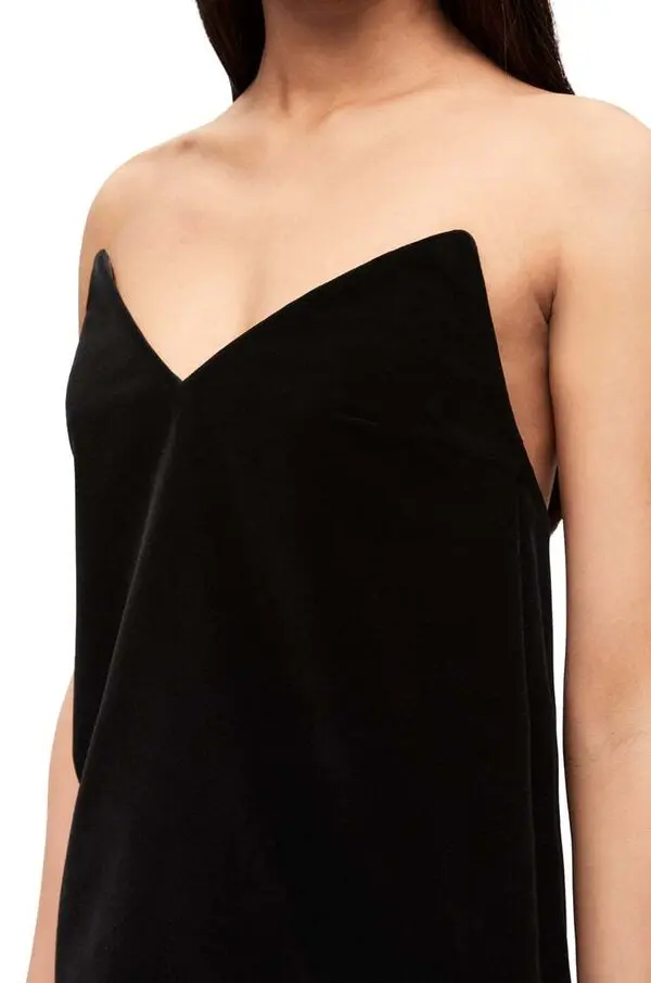 Loewe Velvet Bustier Dress