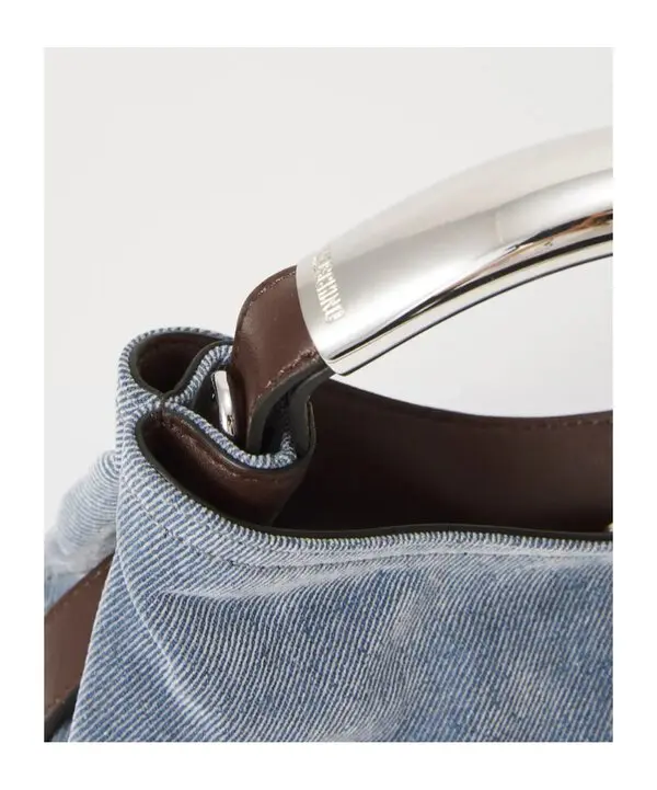 Moschino Denim Top Handle Shoulder Bag